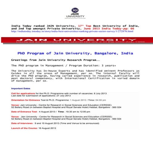 Jain University | PPTX