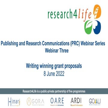 Research4Life-PRC-Webinar-3-Writing-winning-grant-proposals.pptx