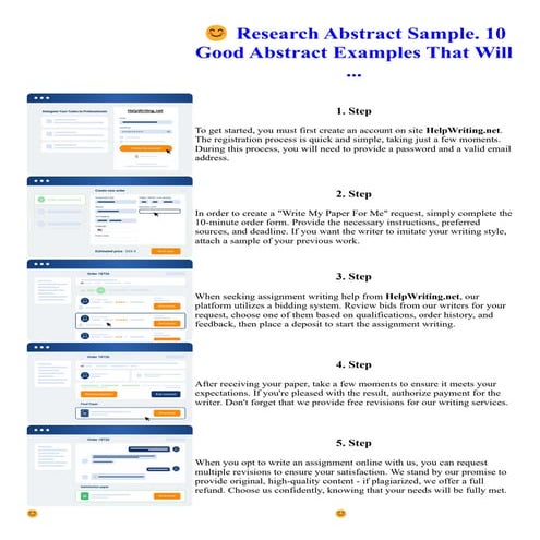 Research Abstract Sample. 10 Good Abstract Examples That Will ... | PDF