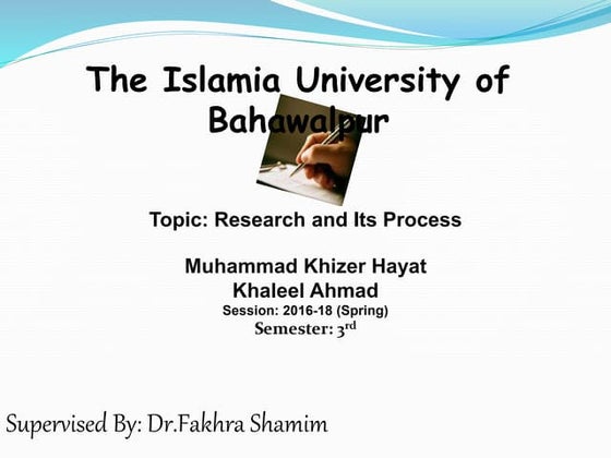 Research process | PPTX | Science