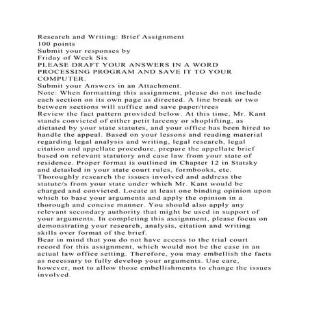 Research and Writing Brief Assignment100 pointsSubmit your resp.docx