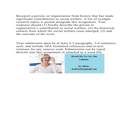 Research a person, or organization from history that has made signif | DOCX