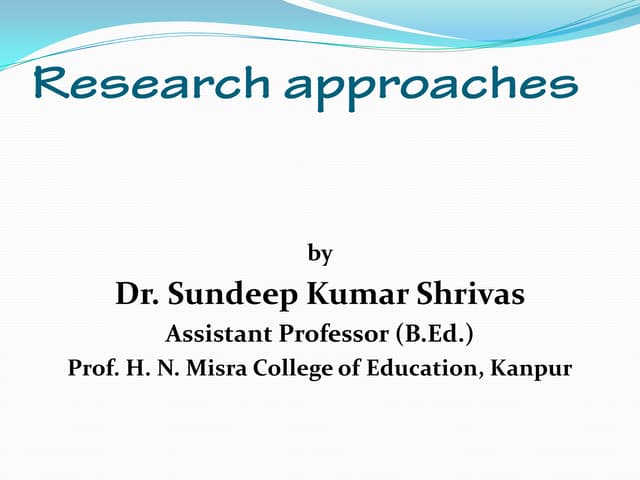 Difference between qualitative and quantitative research shani | PPTX ...