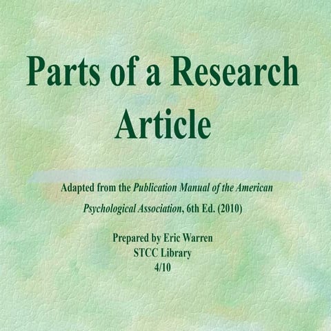 Research article | PPT | Physical Therapy | Wellness