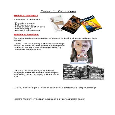 Research campaigns freya | DOCX