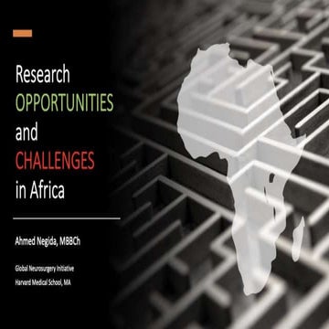 Research Challenges and Opportunities in Africa (Global Neurosurgery ...