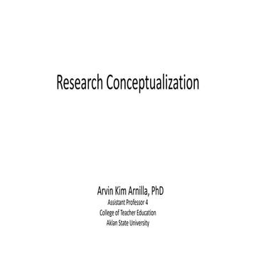Research conceptualization new | PDF