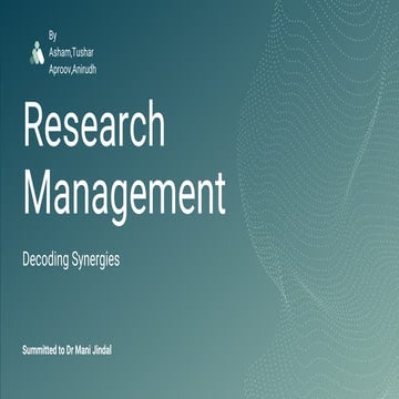 Research Conference.pdf RESEARCH MANAGEMENT | PDF