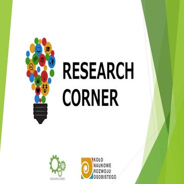 RESEARCH CORNER
