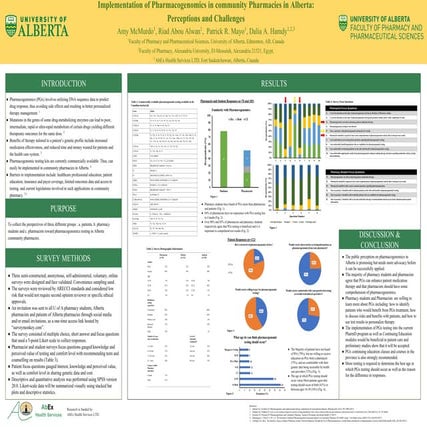 Implementation of Pharmacogenomics in community pharmacies in Alberta ...