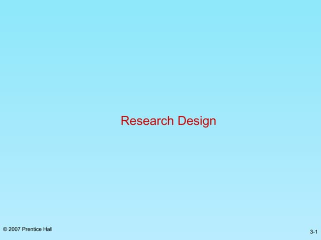 Understanding the Descriptive/ Diagnostic Research Design | PPTX