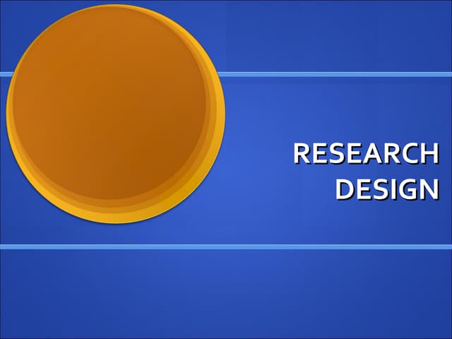 Research design and types of research design final ppt | PPT