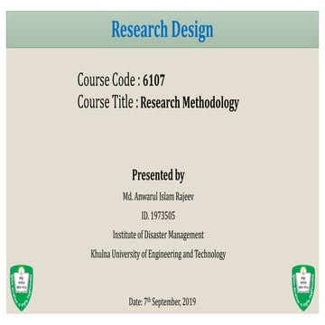 Introduction to Research Design | PPTX