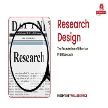 Advanced Research Design Consultation & Support for PhD Scholars | PDF