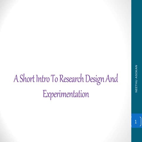 Research design and experimentation | PPT