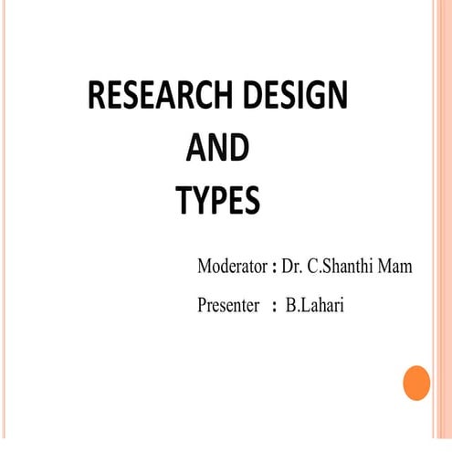 Research design and types of research design final ppt | PPT