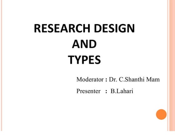 Research design and types of research design final ppt | PPT