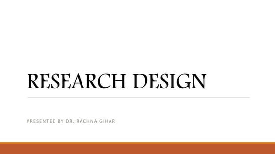 Research design and types of research design final ppt | PPT