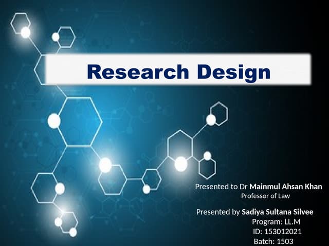 Research design and types of research design final ppt | PPT