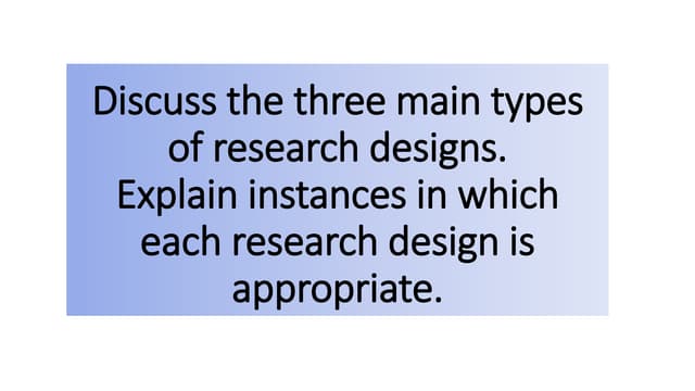 Understanding the Descriptive/ Diagnostic Research Design | PPTX