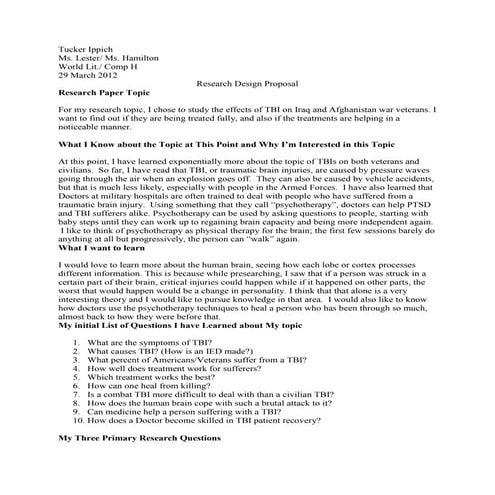 Research design template | DOCX