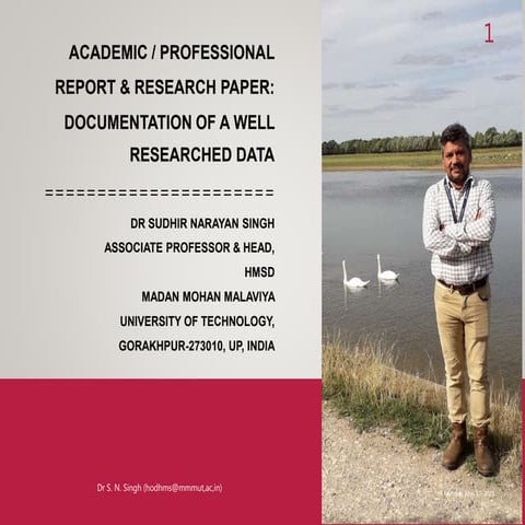 Academic / Professional Report & Research Paper: Documentation of a ...