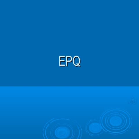 Research epq | PPT