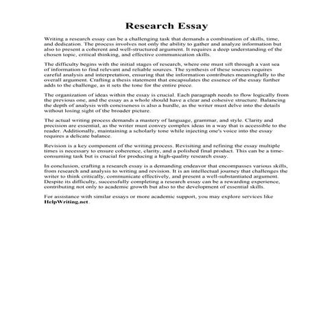 Research Essay. 010 Research Essay Examples Example Writing ...