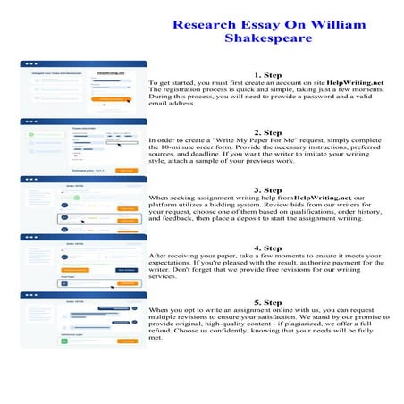 Research Essay On William Shakespeare. Online assignment writing ...