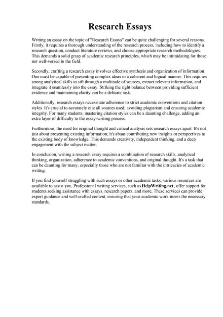 Layout Of Essay | PDF