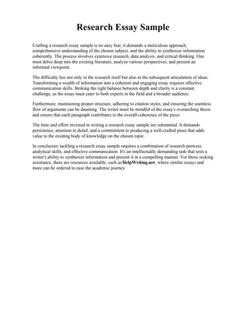 Synoptic Essay. University of Southern Indiana | PDF