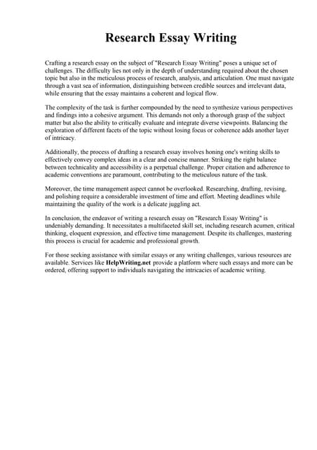 Research Essay Topics | PDF