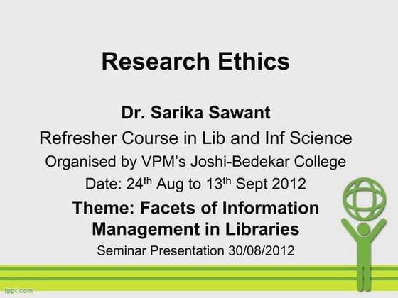 Research ethics | PPT