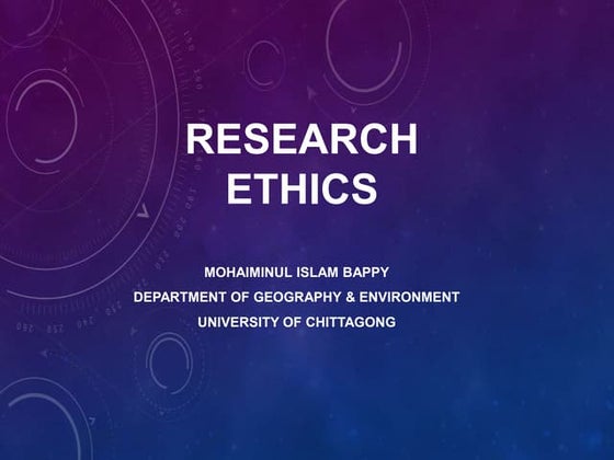 Ethical issues in research | PPT