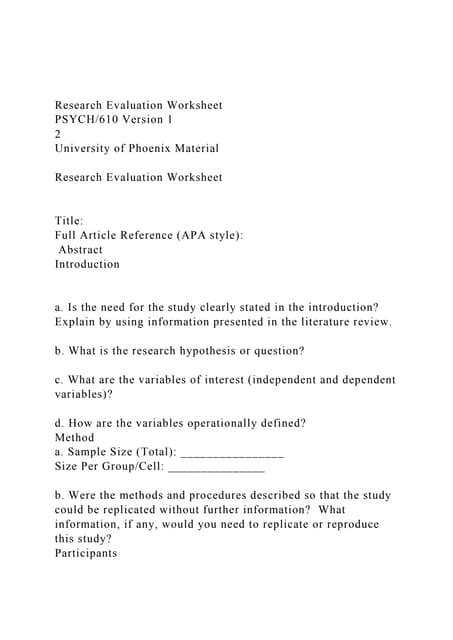 Critical Analysis of Research Article (Team Assignment)· ·.docx