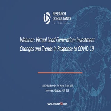 Research FDI - Investment Trends COVID-19 | PPT