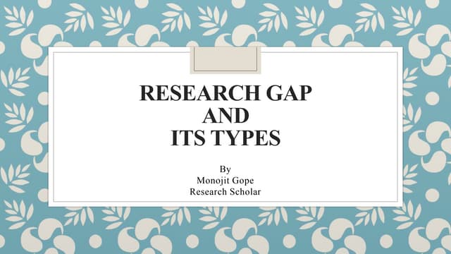 Identification of Research Gaps Through Literature Review.pptx