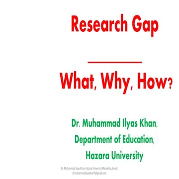 Research gap what-why-how | PPTX