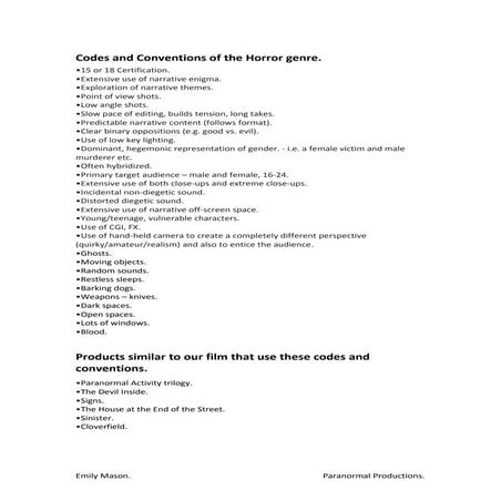 Research genre (codes and conventions) | DOC