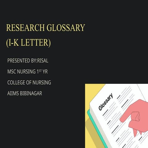 RESEARCH GLOSSARY PPT Risal.pptx usefull | PPT