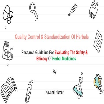 Who guidelines on good agricultural and collection practices medicinal ...