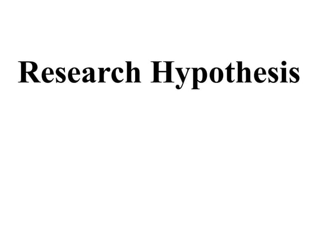 Hypothesis Practical research 2 - Formulating .pptx