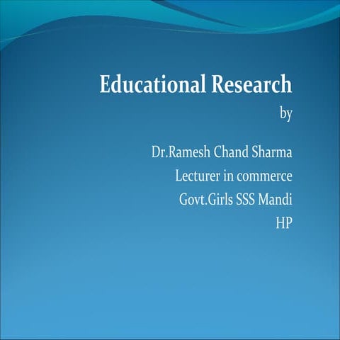 Research in education | PPT