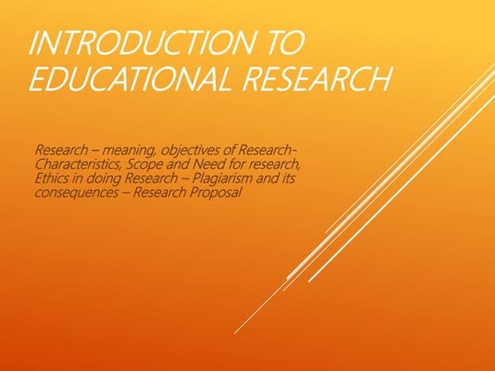 Educational research | PPT