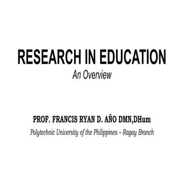 Research chapters 1 3 | PPTX