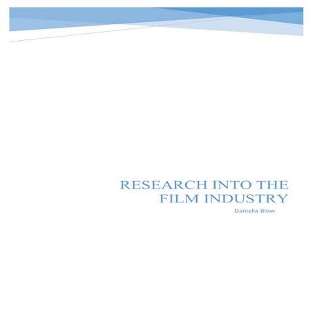 Research in film industry | DOCX