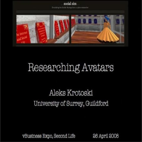 Researching Avatars | PPT