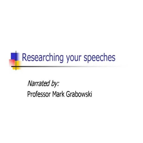Researching speeches | PPT