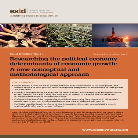 Researching the Political Economy Determinants of Economic Growth a New ...