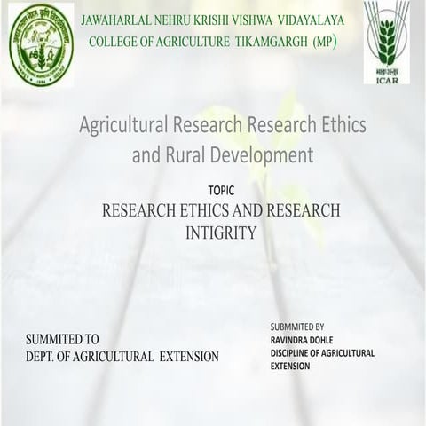 Introduction of Research Integrity | PDF